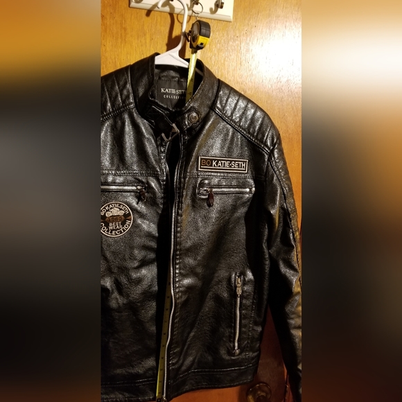 BO Katie Seth | Jackets & Coats | Bo Katie Seth Bomber Leather Jacket ...